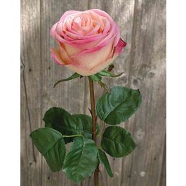 Acheter des Rose artificielle RAPHAELA, rose-fuchsia, 50cm, Ø9cm