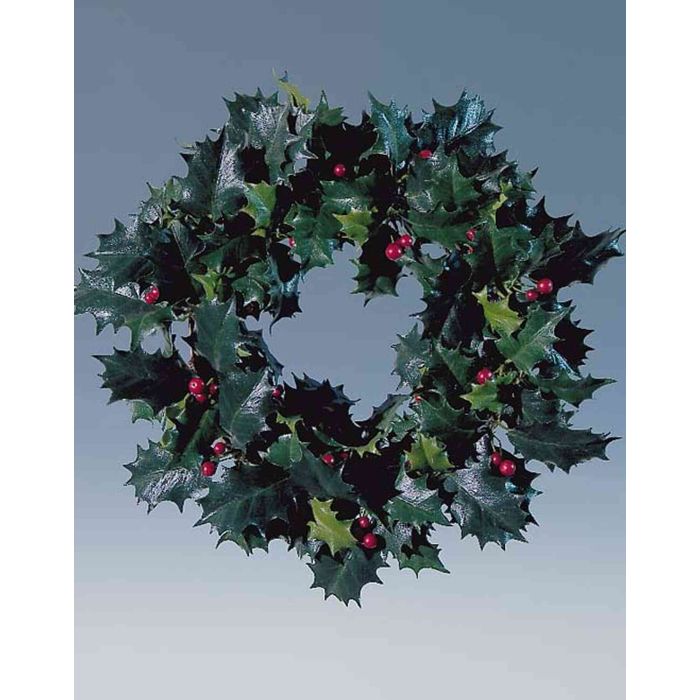 Acheter des Couronne de houx artificielle STAURA avec baies, vert, Ø35cm