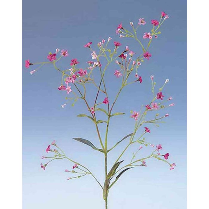 Tige de gypsophile en plastique ANNAMARIA, rose-fuchsia, 75cm, Ø1cm