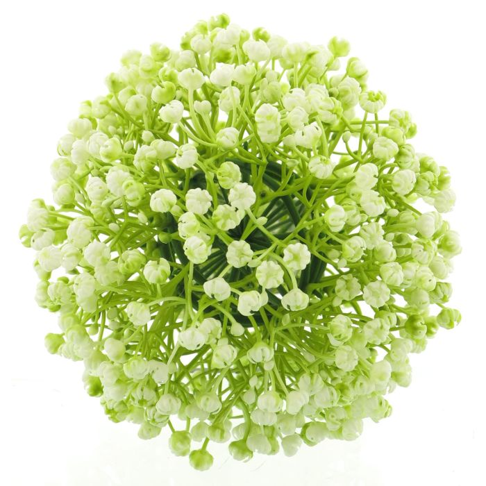 Boule de gypsophile décorative NALIAN, crème, Ø15cm